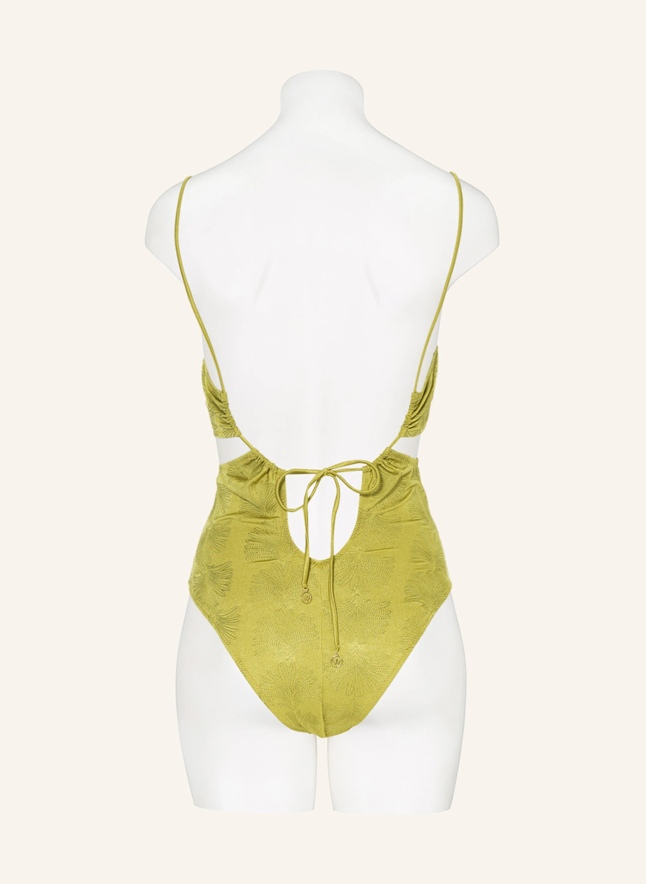 Watercult Satin Craft Cut Out Swimsuit